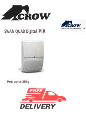 CROW Motion detector SWAN QUAD Immunity to animals up to 25kg 15m ...