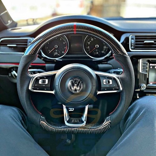 Carbon Fiber Custom Steering Wheel Fit for VW Golf R MK7 GTI R Golf GTD ...