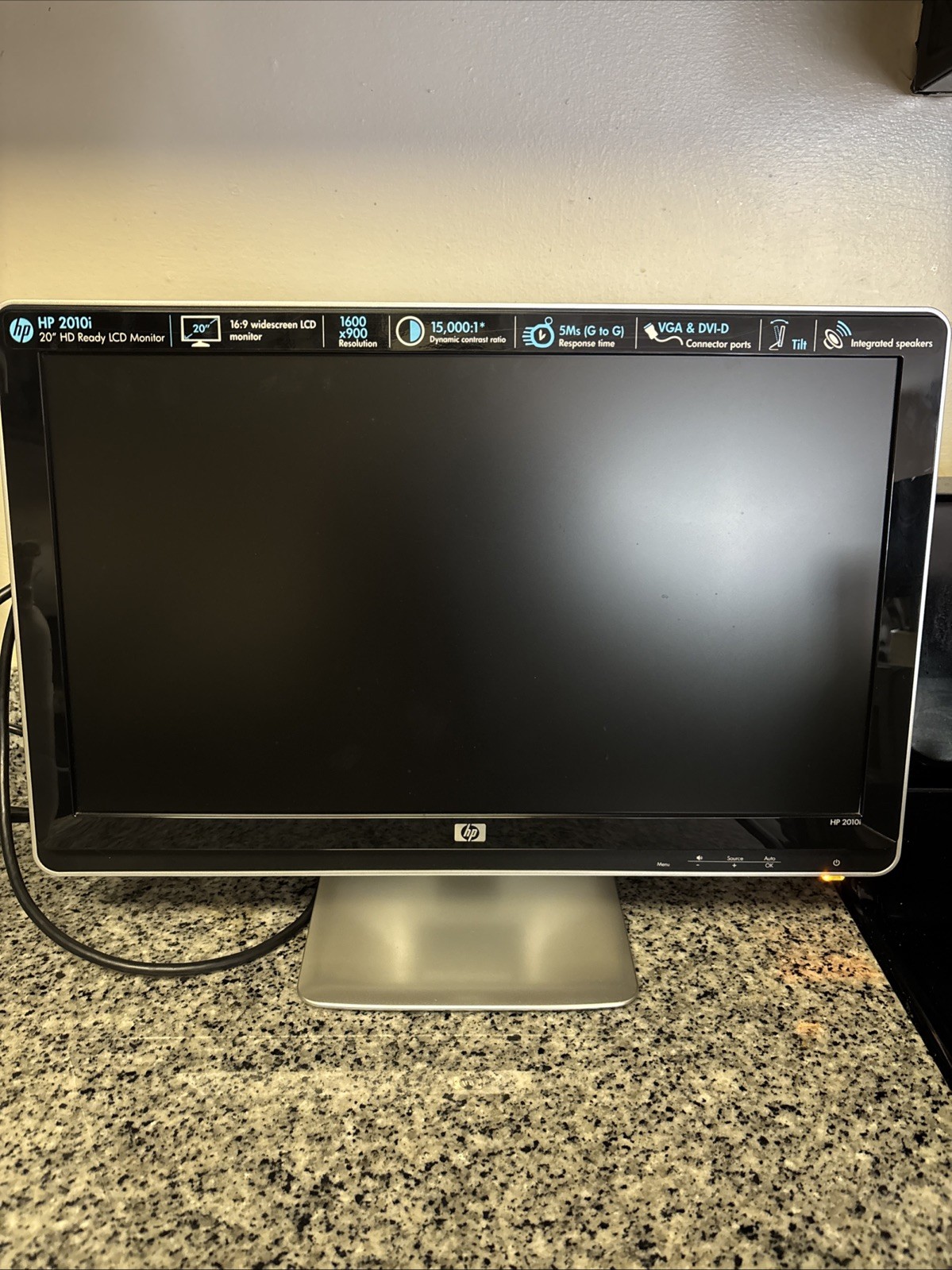 HP 2010i Black 20-inch Widescreen LCD Monitor with Built-In Speakers | eBay