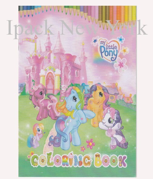 Coloring Sticker Book 10 sheets with 2 sheets stickers 5.5x8'' | eBay