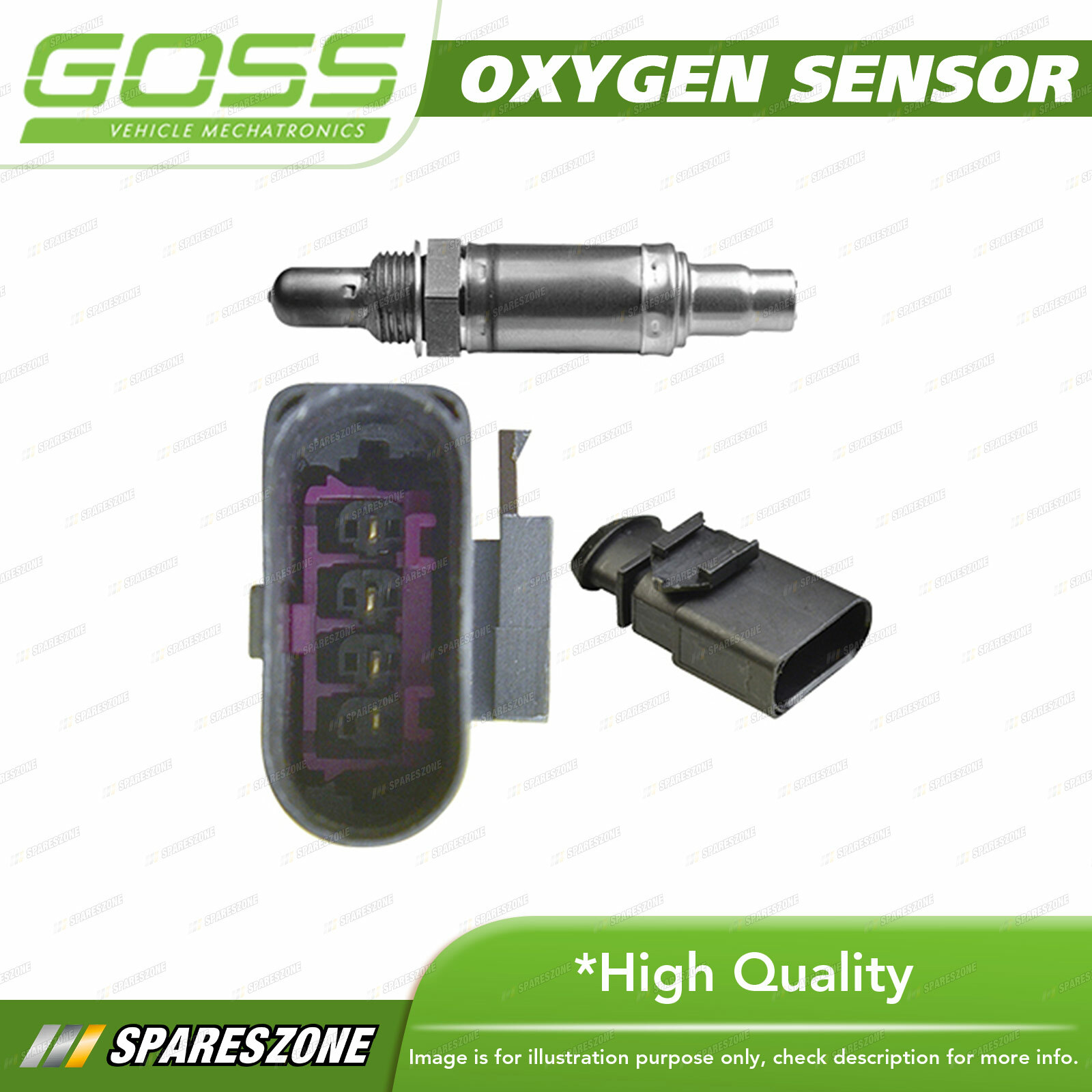 Goss Oxygen Sensor for Volkswagen Caddy 2K Golf Type V BGU BSE Polo 9N ...