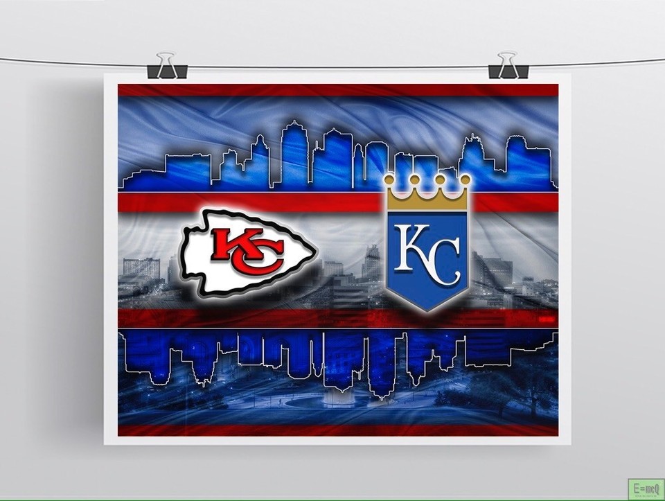 Kansas City Sports Teams Poster Kansas City Royals, Chiefs 16x20in Free ...