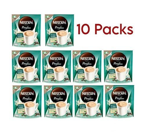 10 Pack Nescafe Protect Proslim 3in1 Instant Coffee Mix Weight Control ...