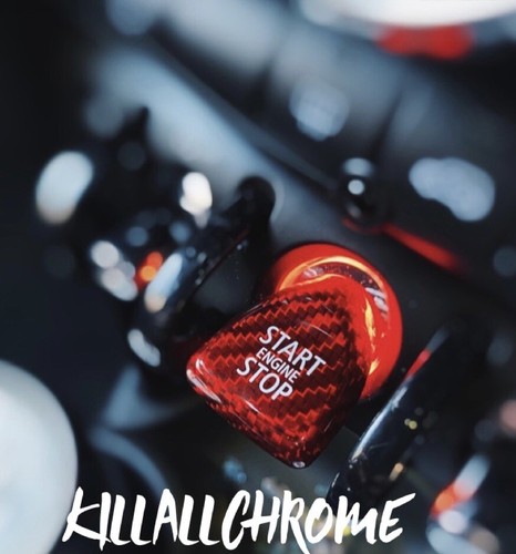 MINI Start Stop Button Cover Red Carbon Fibre F54 F55 F56 F57 F60 ...