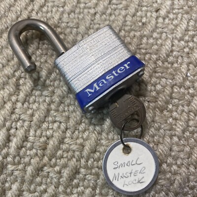 (1) Vintage Master Lock Padlock Hardened MADE IN USA with 1 Key | eBay
