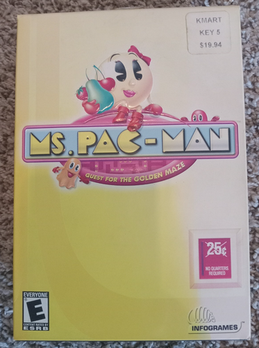 Ms Pac-Man Quest For The Golden Maze PC Game Windows 95/98/ME 2001 ...