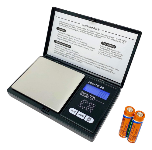 Premium Digital Food Scale - 1000G by 0.1G, Portable & Black (JDS-1000B ...