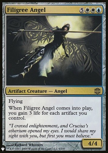 MTG Magic the Gathering Filigree Angel (439/977) The List LP | eBay