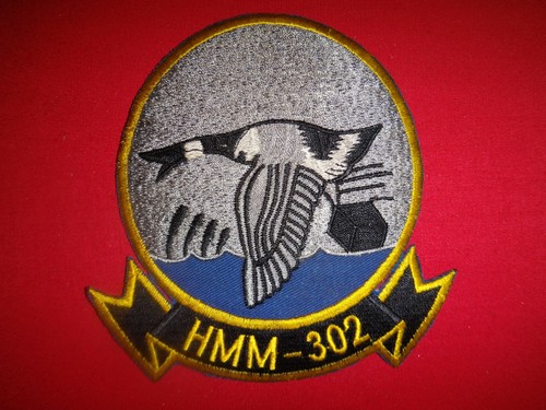 Vietnam Guerre Patch Usmc Moyen Ascenceur Hélicoptère Escadron HMM-302 ...