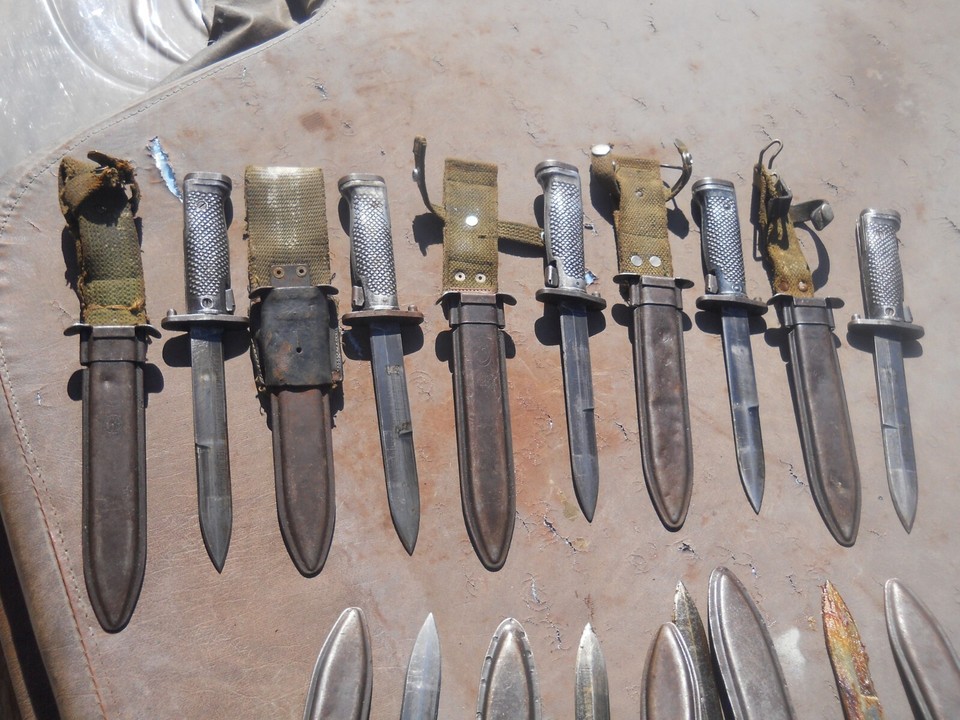 10 Turkish Military Issue M1 Garand Rifle Bayonet M-5A1 model w ...