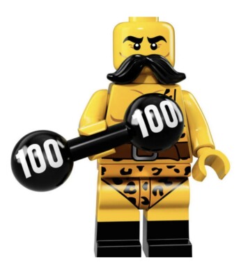 LEGO Series 17 Minifigure. Circus Strongman. 71018. Brand New. Grip ...