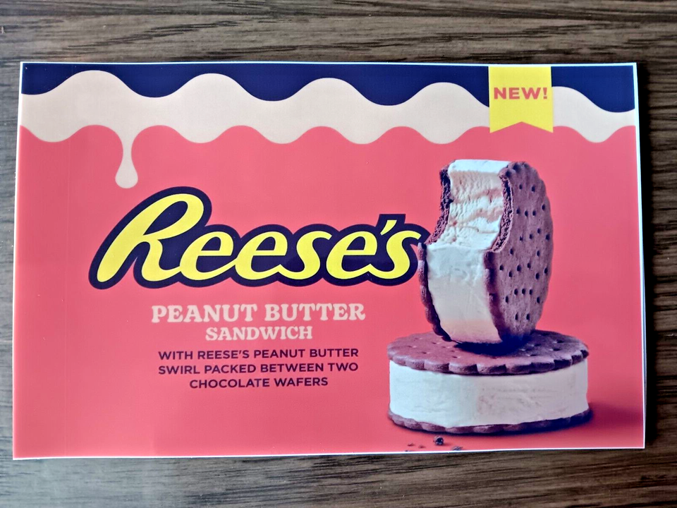 Reese's Peanut Butter Sandwich, Ice Cream Turck Sticker 7"x5" | eBay