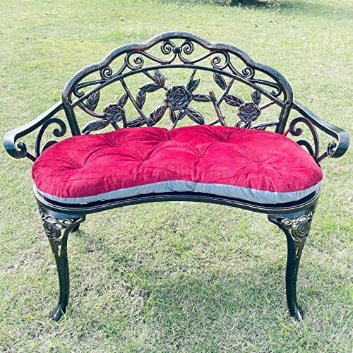 Outdoor Bench Park Garden Bench,All Chair Anti Rust Cast Aluminum Patio ...