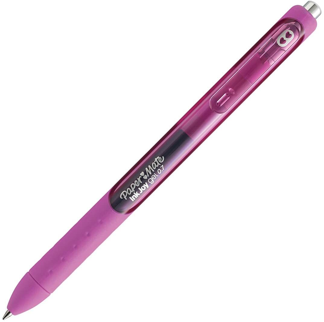 Paper Mate 1953512 InkJoy Gel Pen, Medium Point 0.7mm, BERRY - 3 EACH ...