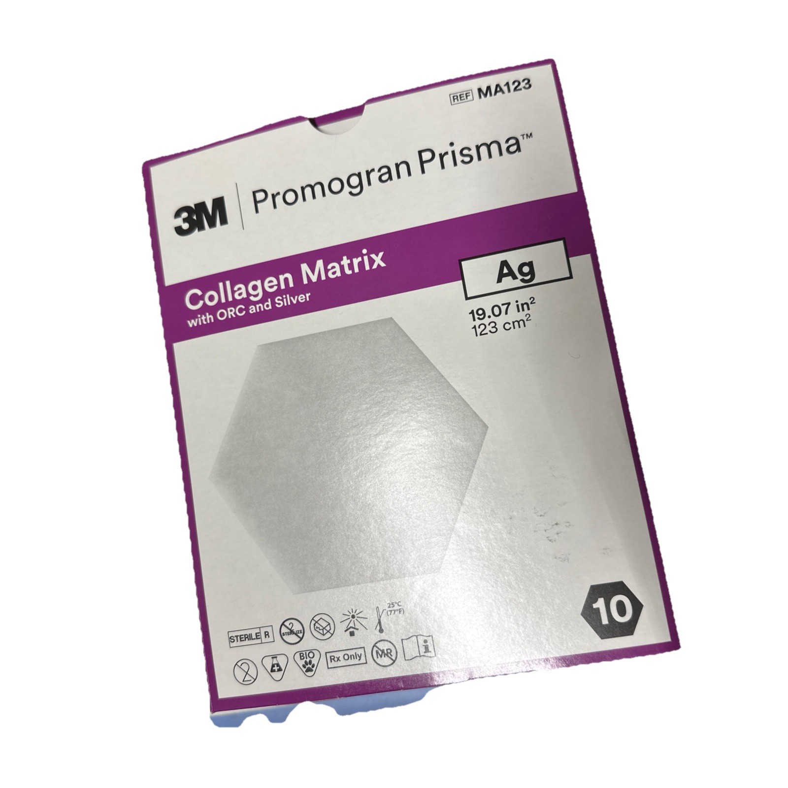 3M Prisma Collagen Matrix MA123 - Collagen Matrix Dressing, Box of 10