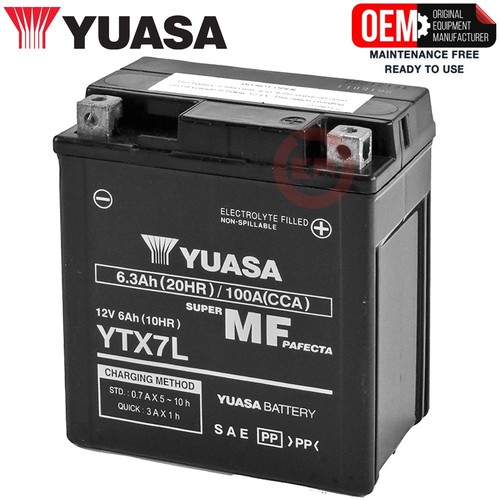 Yuasa Genuine Sealed Honda CBR R 250 2011-2013 YTX7L-BS Battery ...
