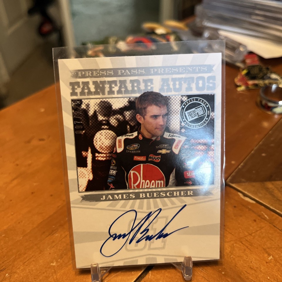 2010 + 2013 Press Pass Auto Cards Set Of 2: Brian Vickers And James ...