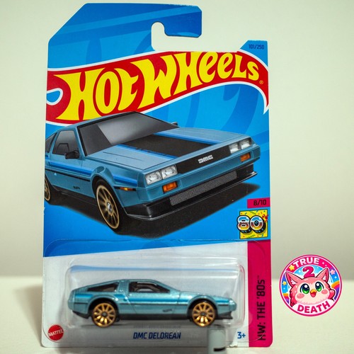 Hot Wheels DMC DELOREAN - HW The ’80s 8/10 2023 Metalflake Blue Gold ...