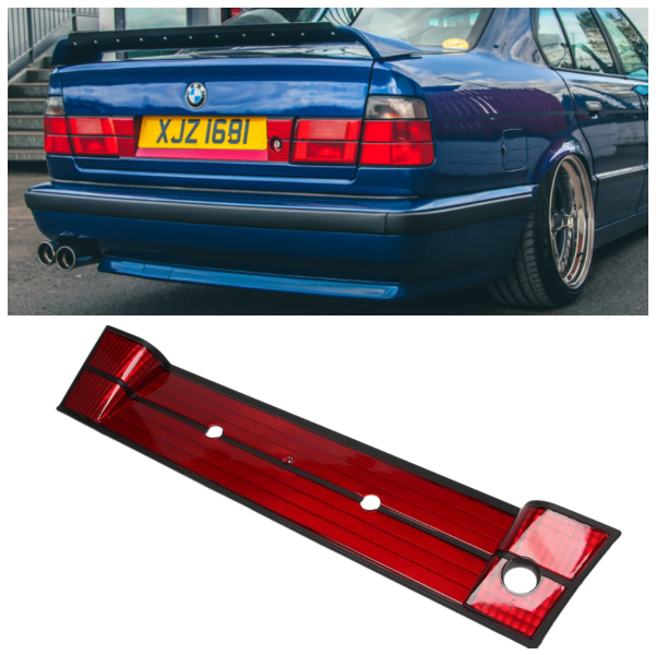 1987-1996 BMW E34 M5 5-Series Heckblende Red Rear Euro Tail Light Panel ...