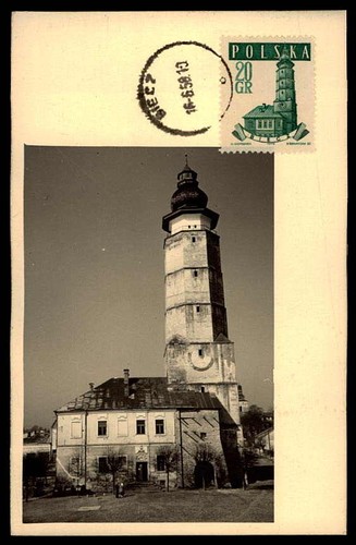 POLEN MK 1958 RATHAUS BIECZ CITY HALL MAXIMUMKARTE CARTE MAXIMUM CARD ...