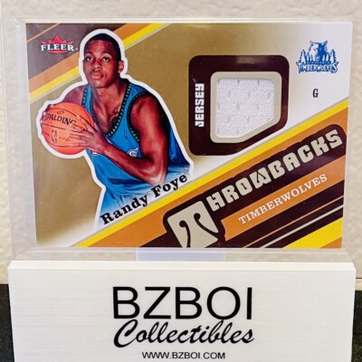 Randy Foye Rookie Minnesota Timberwolves 2006-07 Fleer Throwbacks ...
