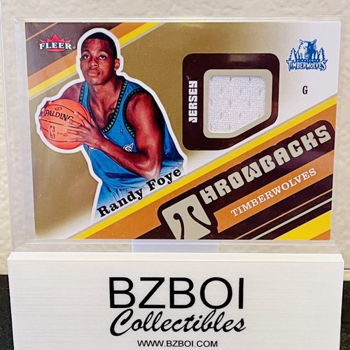 Randy Foye Rookie Minnesota Timberwolves 2006-07 Fleer Throwbacks ...