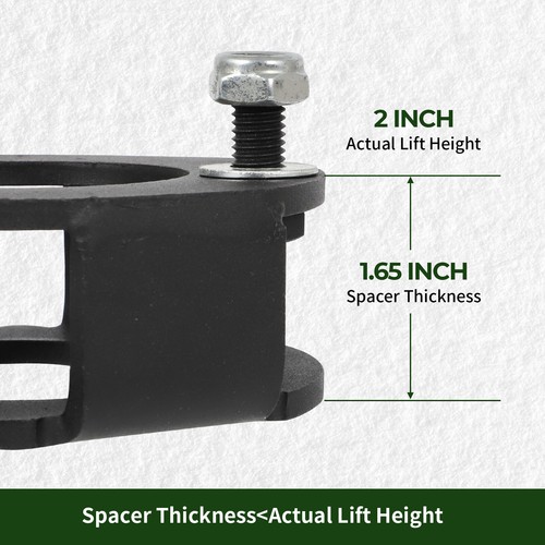 2" Front Lift / Leveling Spacer Kit For Kawasaki Mule 2510 3010 4010 ...