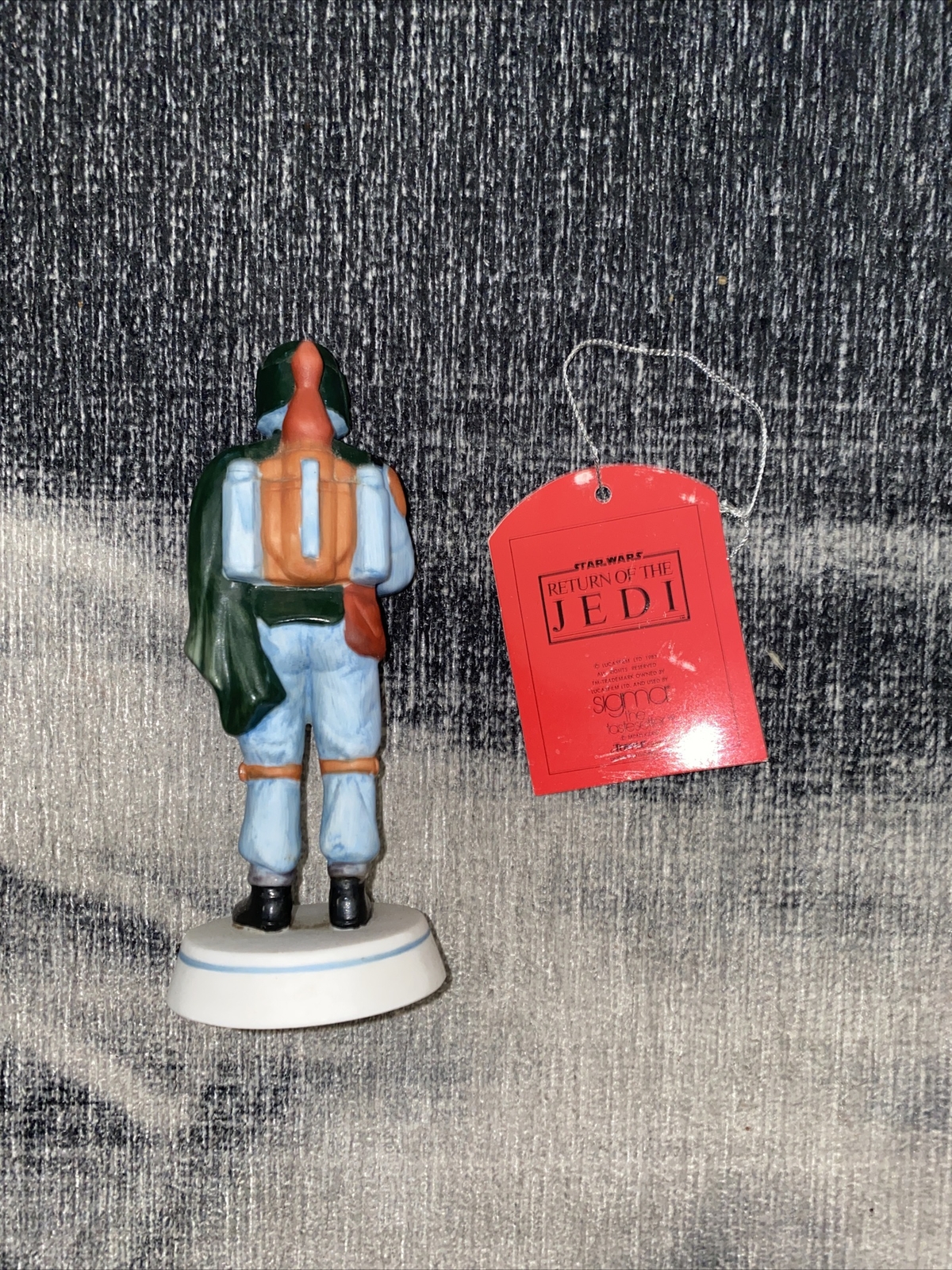 Vtg Star Wars Boba Fett Sigma Return Of The Jedi Ceramic Figurine ...