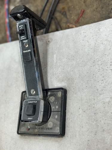 MERCRUISER QUICKSILVER SHIFTER WITH CABLES 17’ boat | eBay