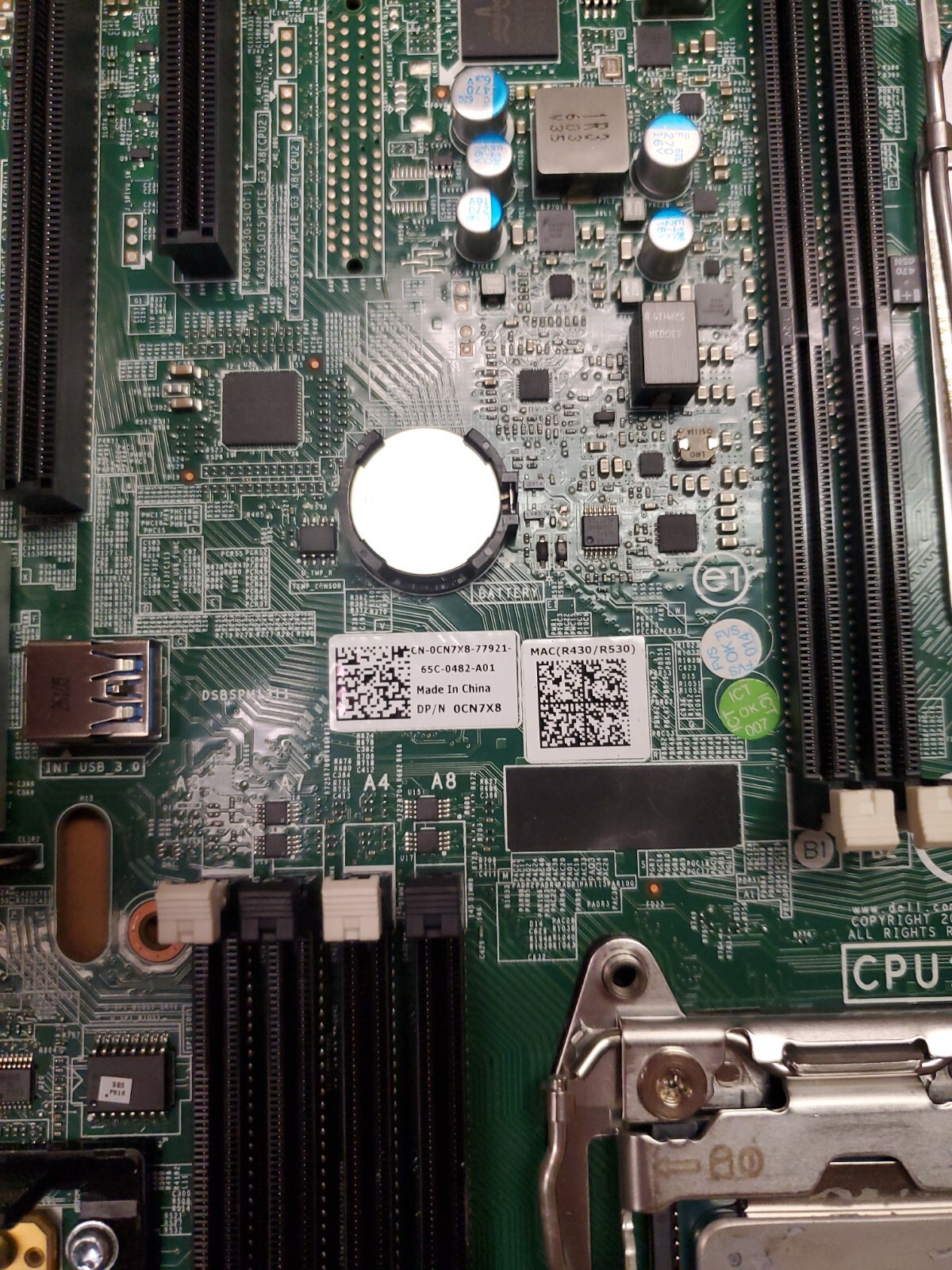 Dell PowerEdge R430 R530 Dual LGA2011 Server System Motherboard Dell P ...