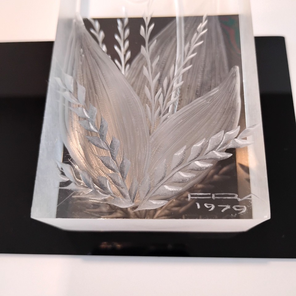 Vintage 70s Frank R Albrecht Lucite Acrylic Sculpture Lady Slipper ...