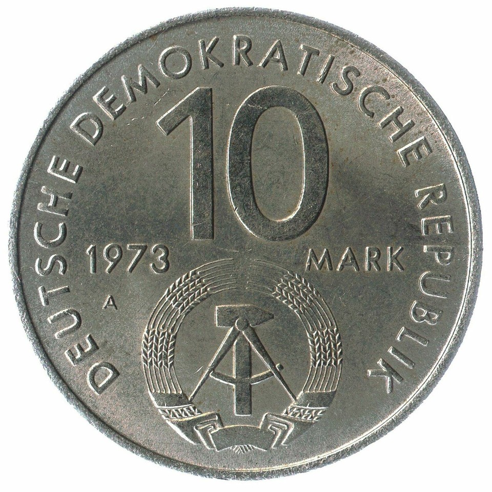 10 MARK COIN FROM EAST GERMANY. 10TH WORLD FESTIVAL OF YOUTH AND ...