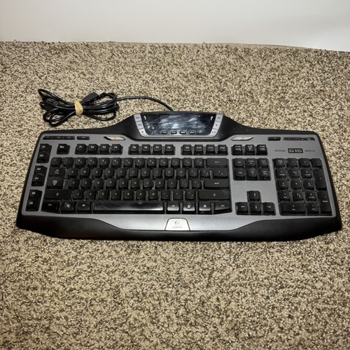 Logitech G15 Gaming Keyboard Y-UW92 Wired USB Illuminated Screen ...