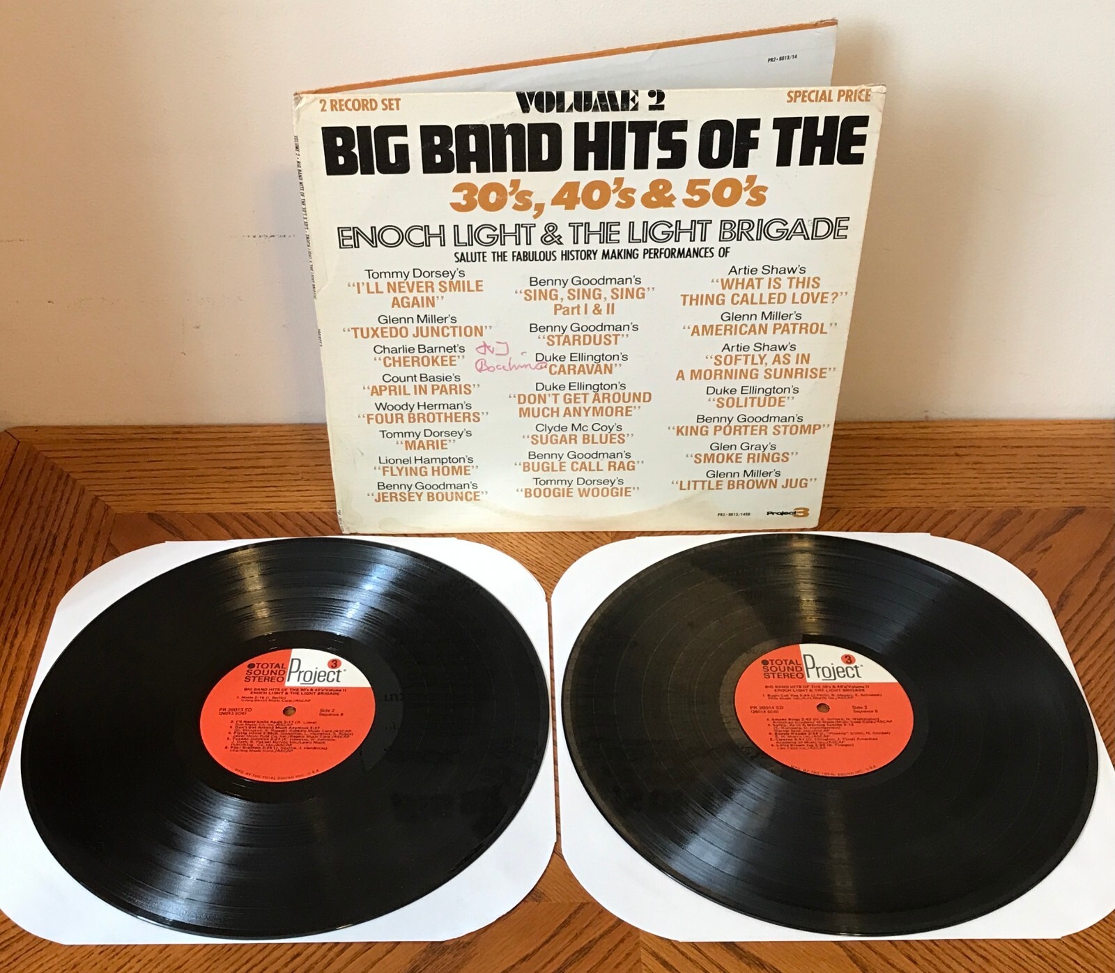 Enoch Light - 33 RPM Project 3 Album - Big Band Hits Of The 30's & 40's ...