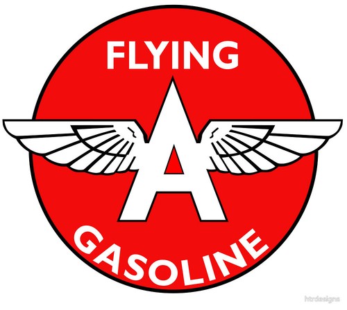 Flying A Gasoline Vintage Logo Mens Polo Shirt XS-6XL, LT-4XLT Atlantic ...