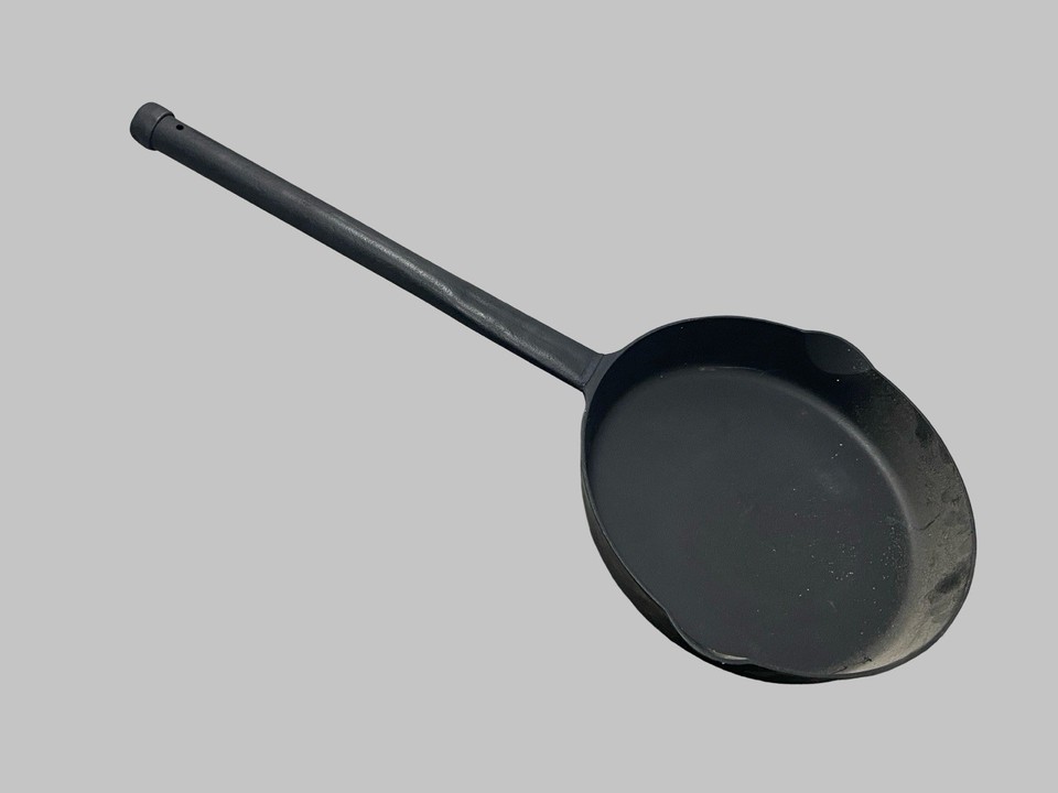 Large Vtg Griswold #219 Cast Iron Skillet Double Spout Attached Long ...