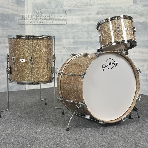 George Way Tuxedo Studio 3pc Drum Set 22/13/16 Champagne Sparkle | eBay