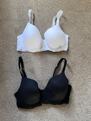 Two Marks & Spencer Body Soft Wired Full Cup T-Shirt Bras - Size 32D | eBay