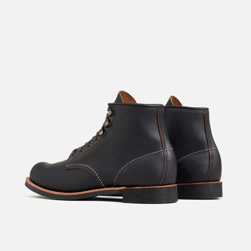 Red Wing Mens Blacksmith Leather Black Prairie Leather Boots Size 10.5 ...