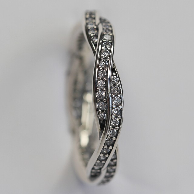 Authentic Pandora Ring 190892CZ Twist Of Fate Size 58 (8.5) Box ...