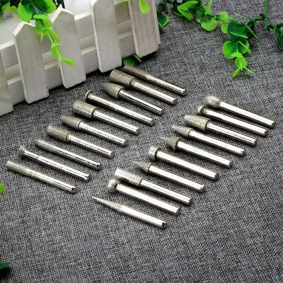 Grit 120 Diamond Coated Grinding Cutting Burr Drill Bits Die Grinder ...