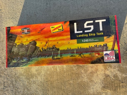 WW II US Navy USS LST 400 Landing Ship Tank D-day Normandy Lindberg ...