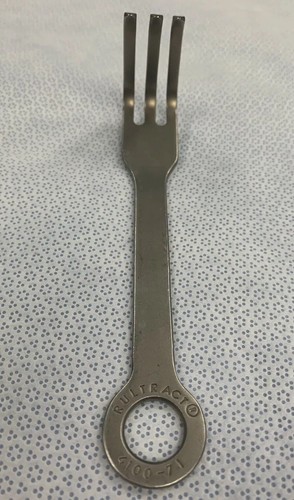 Dull Tip, Long Xiphoid Rake, 1/8" thick x 1" x 2" reach | eBay