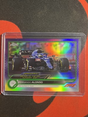 22 Chrome F1 Base Purple/Green Refractor Driver of the Day #183 ...