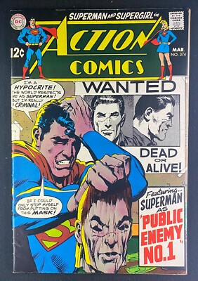 Action Comics (1938) #374 FN+ (6.5) Neal Adams Cover Supergirl | eBay
