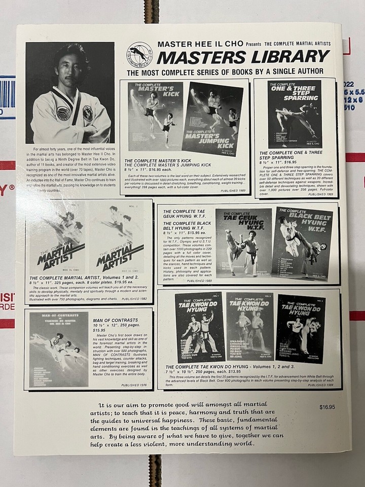 Complete One & Three Step Sparring Hee Il Cho Tae Kwon Do Korean Karate ...