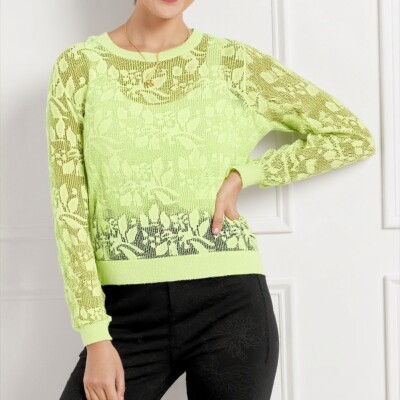 NWT Cabi Spring 2025 Summer Sweater Key Lime, Style 6655, XS-XL, Free ...