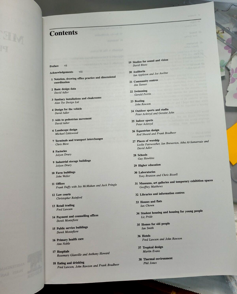 Metric Handbook : Architects ,Planning and Design Building Data ...