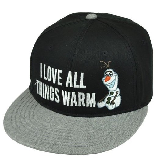 Disney Frozen Olaf I Love All Things Warm Mens Snapback Baseball Cap | eBay