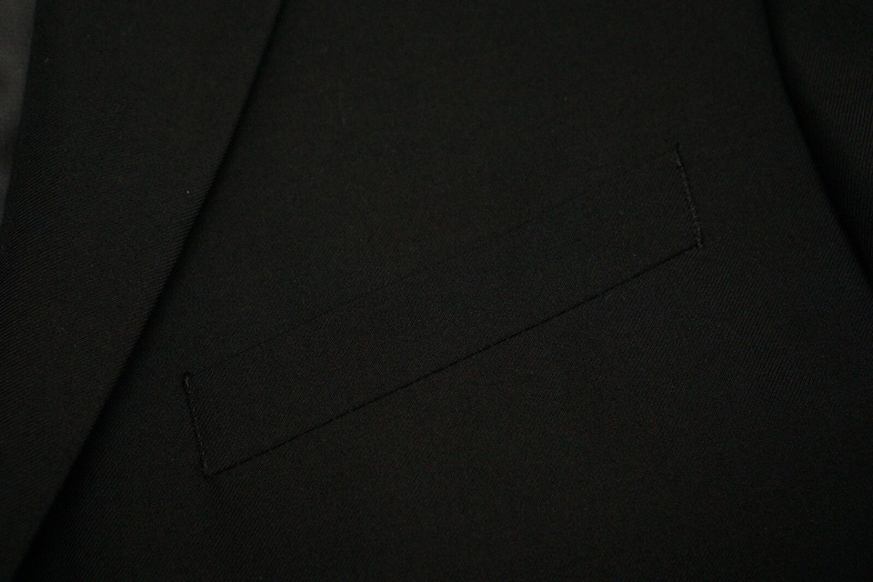 Men Dressmann Suit Canvas Black Slim Fit Lined EU44L UK/US34L W36 L36 ...